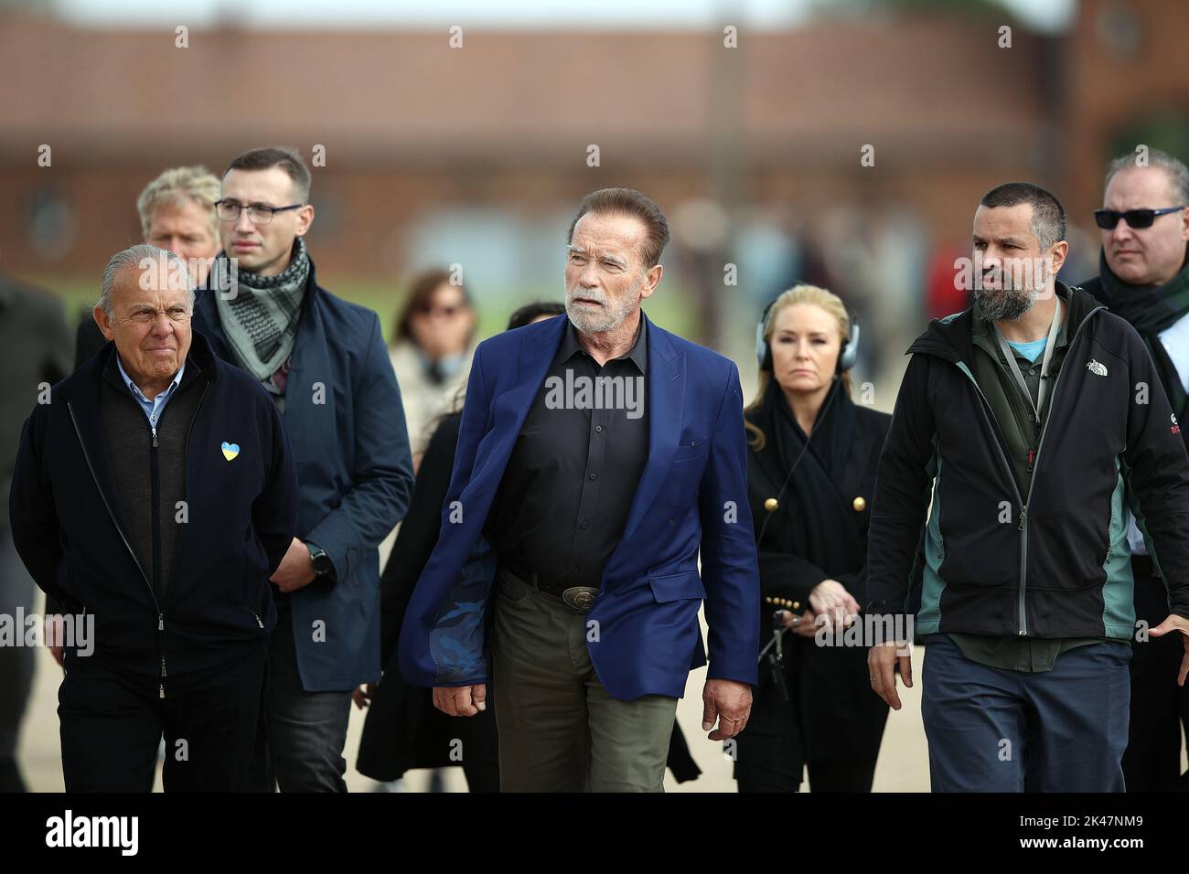 Actor Arnold Schwarzenegger visits Auschwitz-Birkenau museum in ...