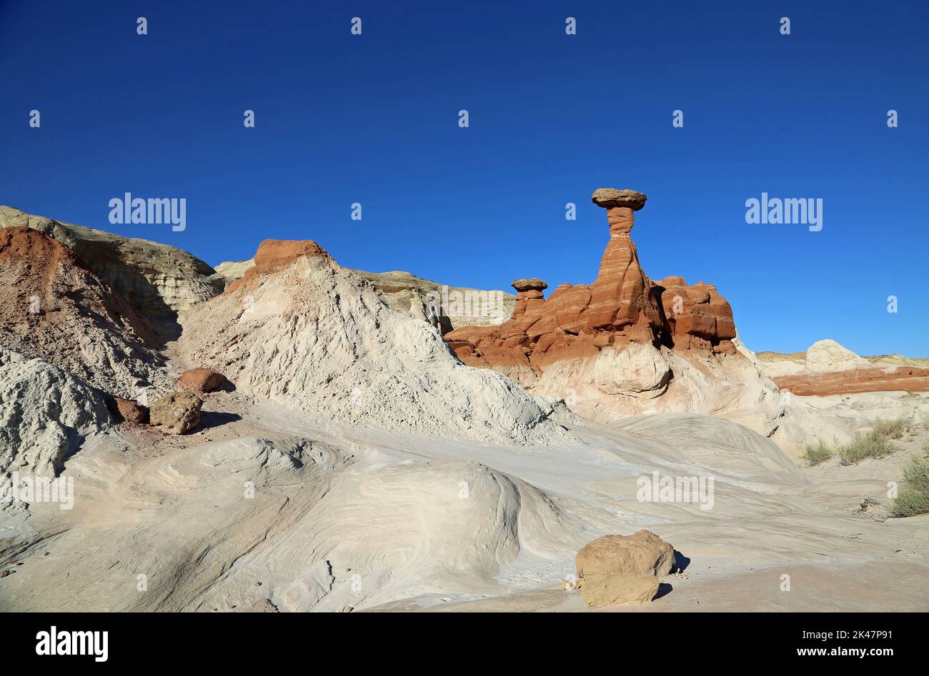 Desert landscape with hoodoo - Grand Staircase Escalante National ...