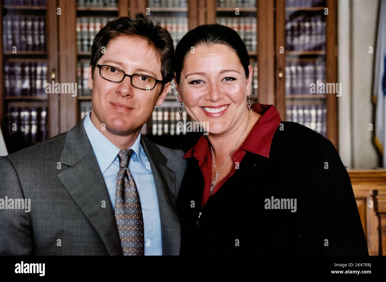 Retro celebrity portraits - James Spader, Camryn Manheim, circa 2003 ...