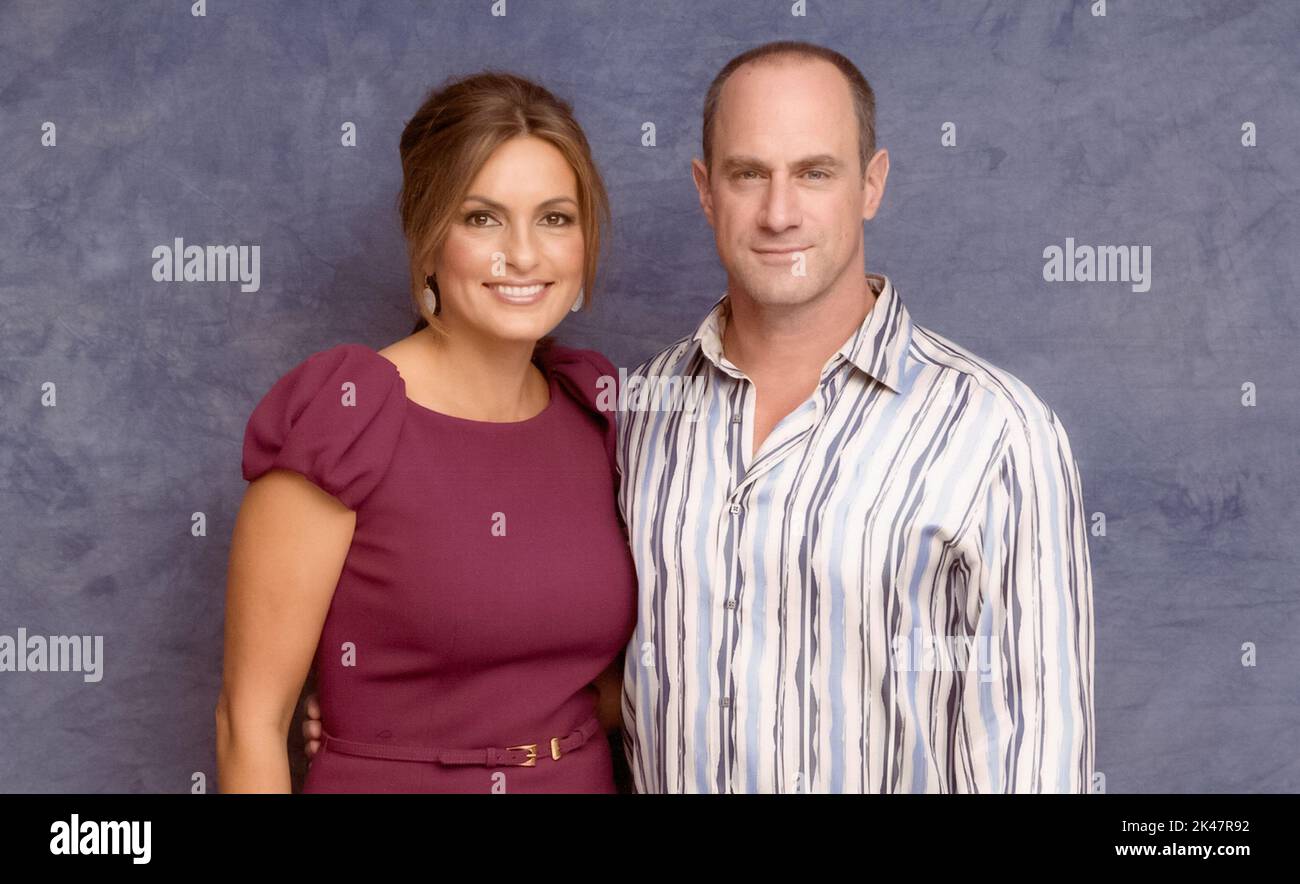 Retro celebrity portraits - Mariska Hargitay, Christopher Meloni, circa ...