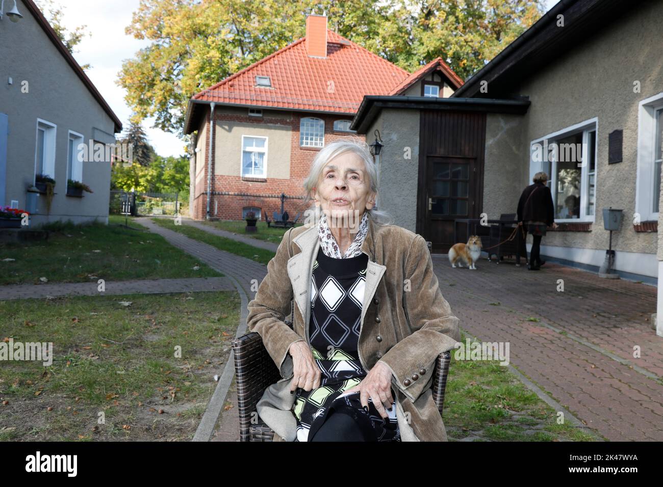 Evelin Matt bei der Trauerfeier des Schauspielers Heinz Behrens im ...