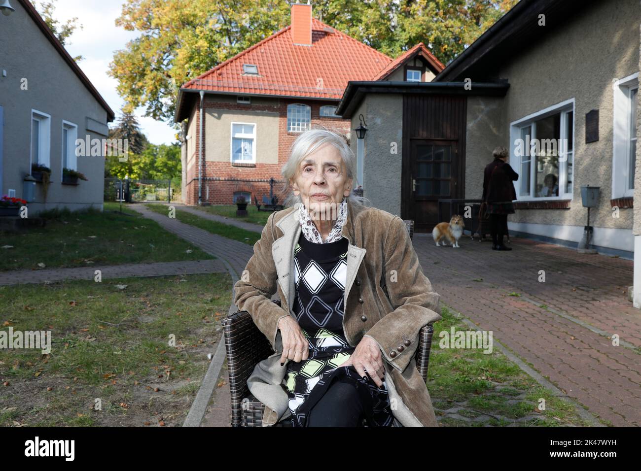 Evelin Matt bei der Trauerfeier des Schauspielers Heinz Behrens im ...