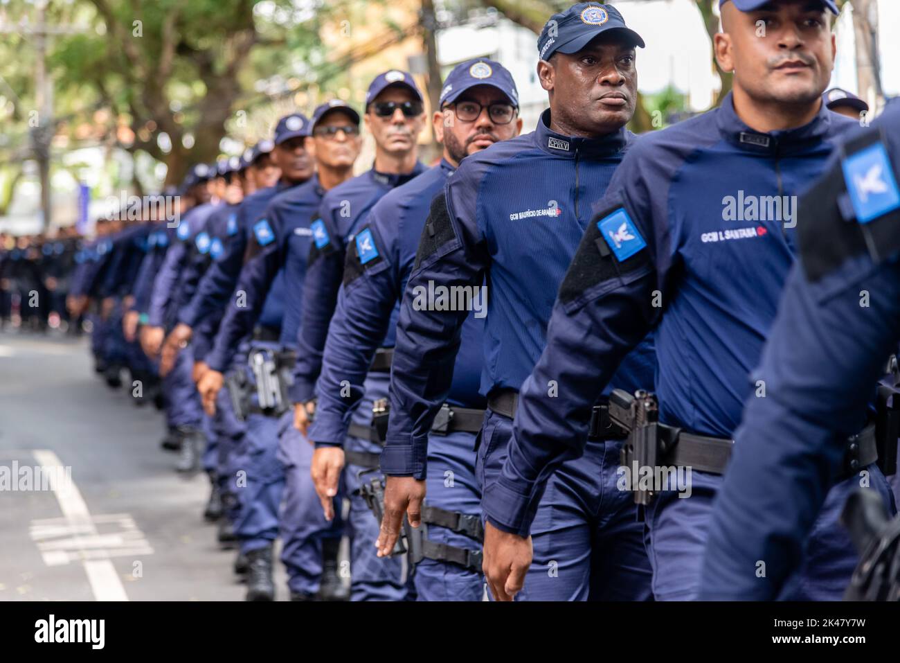 Salvador, Bahia, Brazil - September 07, 2022: Municipal guard ...