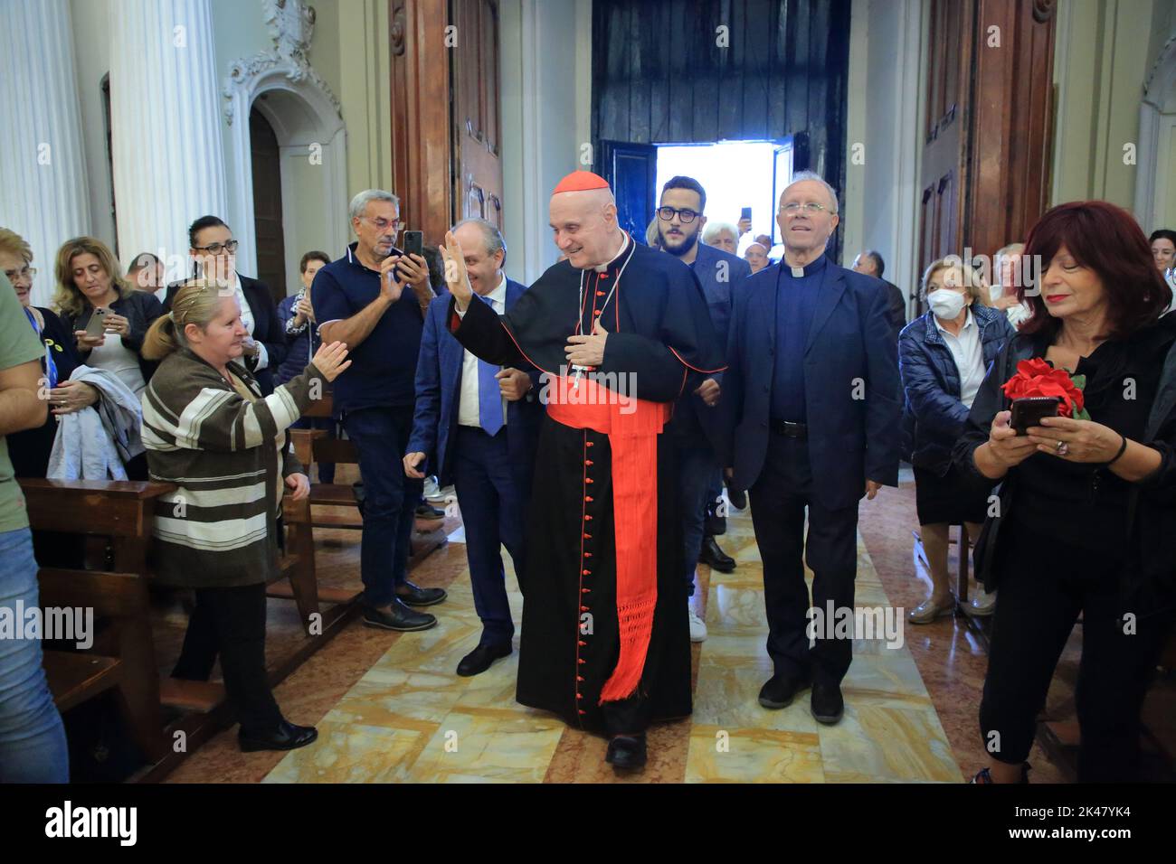 Pagani, Italy. 30th Sep, 2022. Italian Cardinal Angelo Comastri, vicar ...