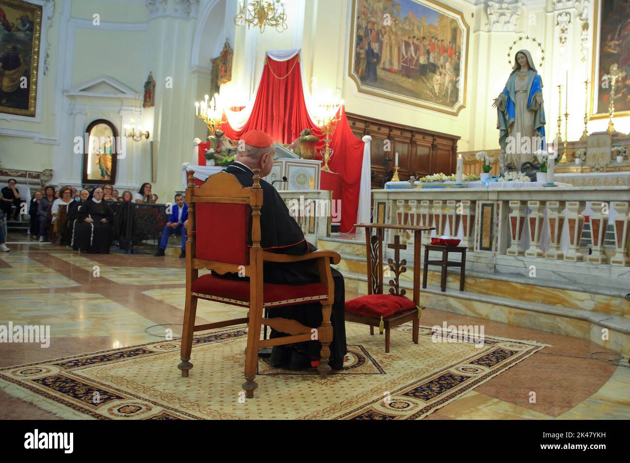 Pagani, Italy. 30th Sep, 2022. Italian Cardinal Angelo Comastri, vicar ...