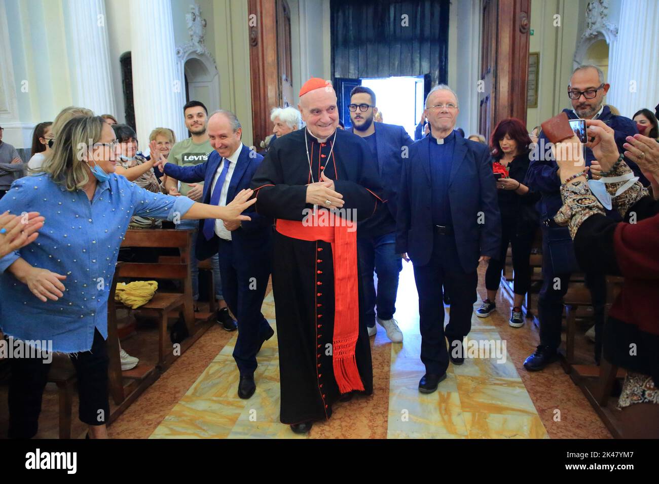 Pagani, Italy. 30th Sep, 2022. Italian Cardinal Angelo Comastri, vicar ...