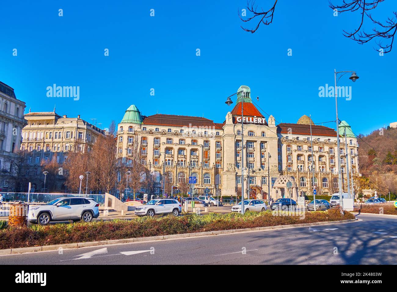 Explore the landmarks of St Gellert Square, including Gellert Hill and ...