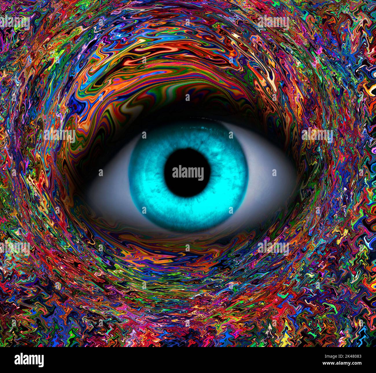 Eye, abstract illustration Stock Photo - Alamy