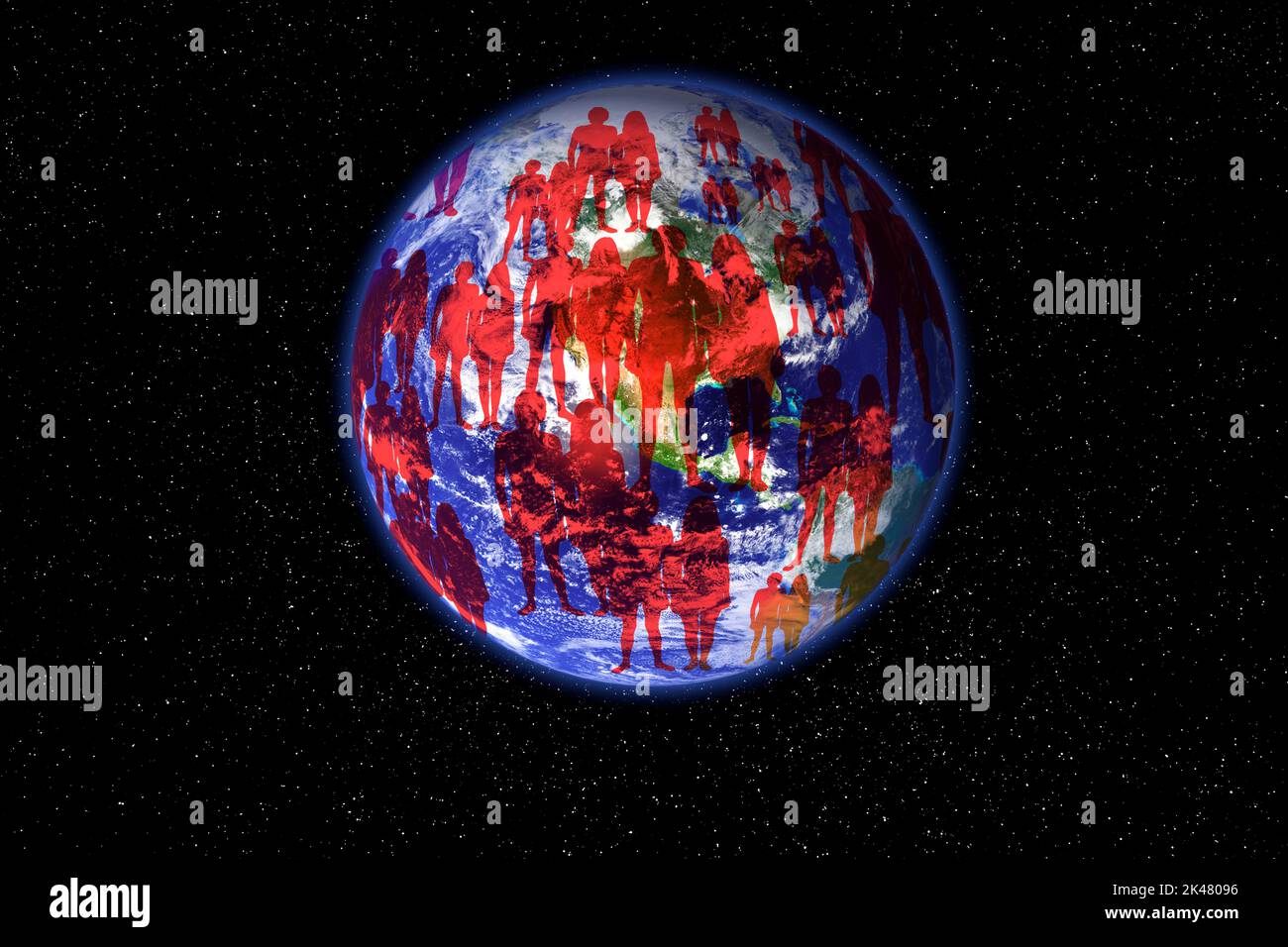 World population map hi-res stock photography and images - Alamy