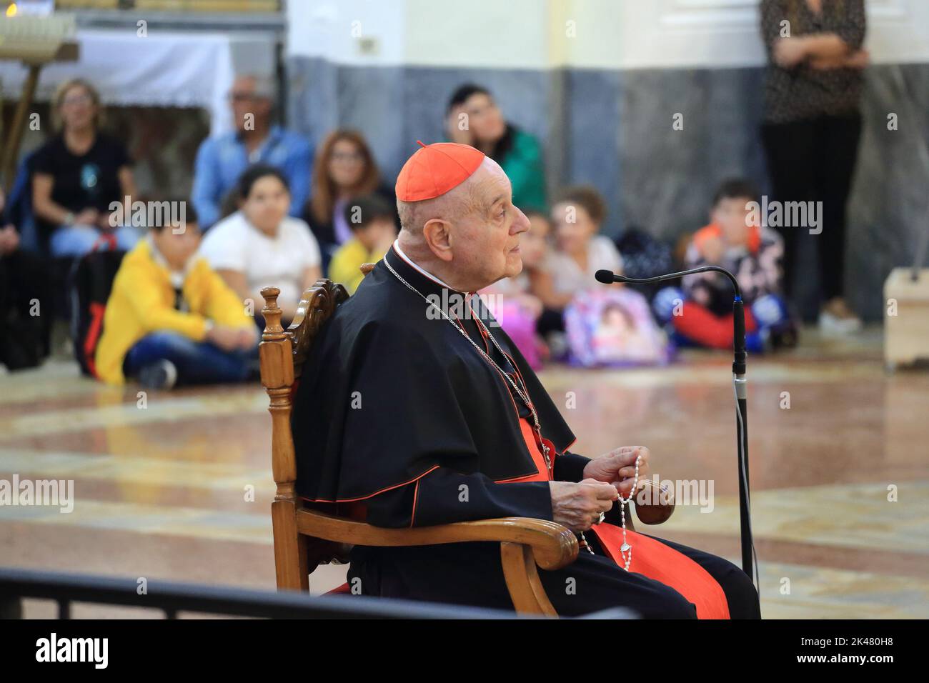 Pagani, Salerno, Italy. 30th Sep, 2022. Italian Cardinal Angelo ...