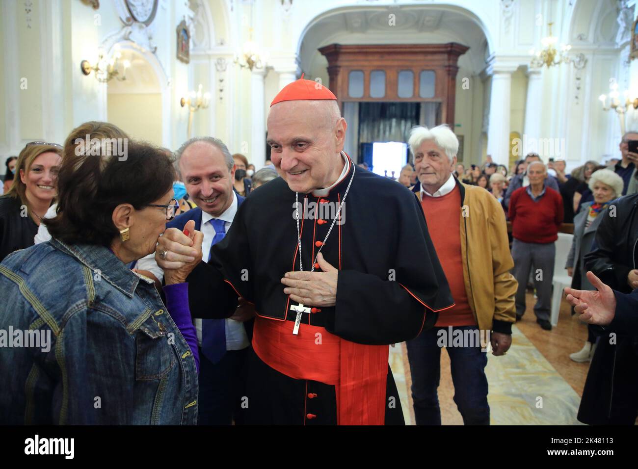 Pagani, Salerno, Italy. 30th Sep, 2022. Italian Cardinal Angelo ...