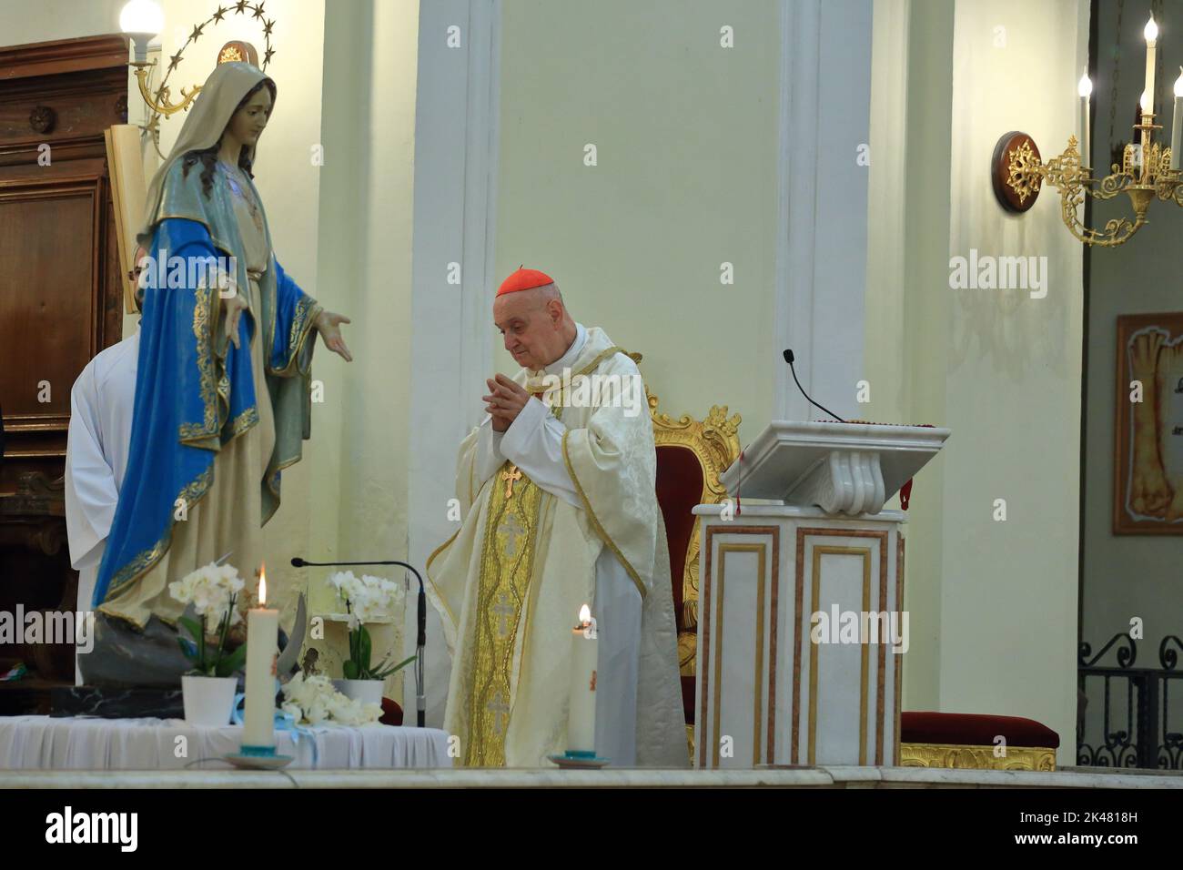 Pagani, Salerno, Italy. 30th Sep, 2022. Italian Cardinal Angelo ...