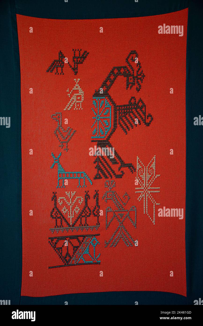 Textile made by artisans of Oaxaca, Mexico Stock Photo - Alamy