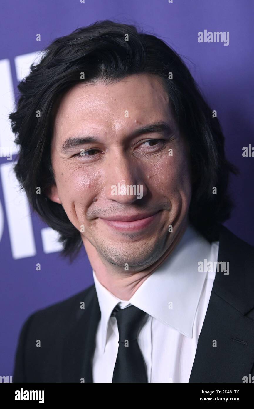 New York, USA. 30th Sep, 2022. Actor Adam Driver attends the “White ...