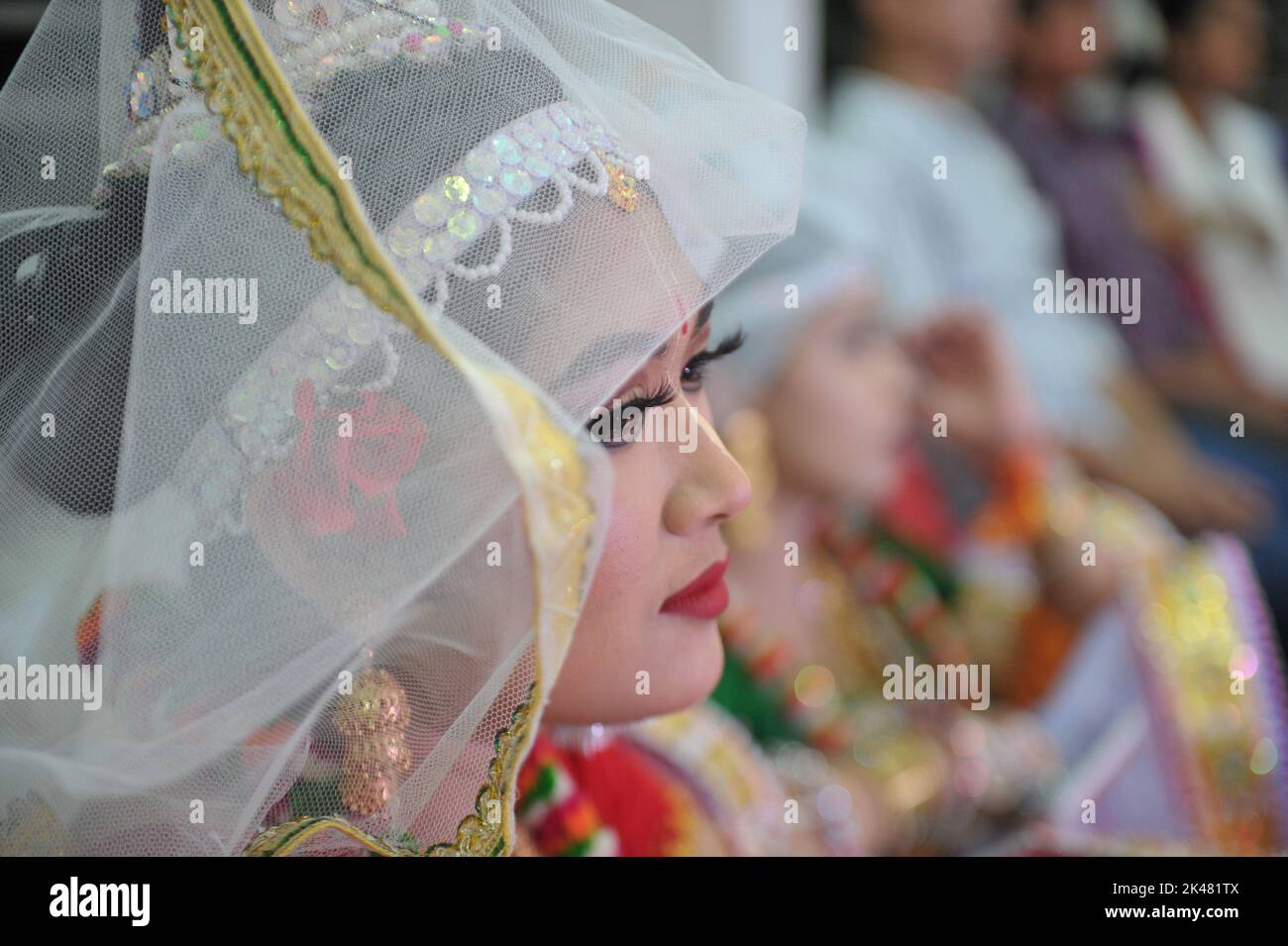 Sylhet, Bangladesh. 29th Sep, 2022. A girl Dancer takes part during ...