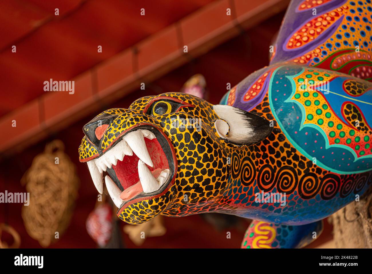 Detail of Jaguar Alebrije in Oaxaca, Mexico Stock Photo - Alamy