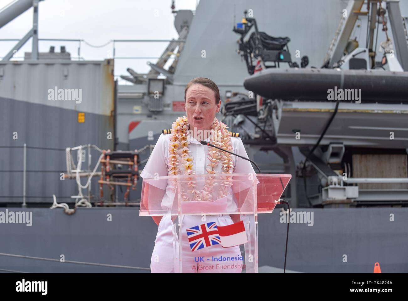 Denpasar, Bali, Indonesia. 30th Sep, 2022. The ship's Executive Officer ...
