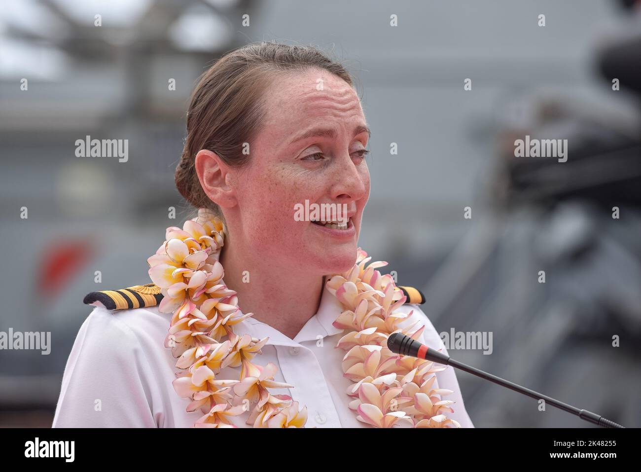 Denpasar, Bali, Indonesia. 30th Sep, 2022. The ship's Executive Officer ...