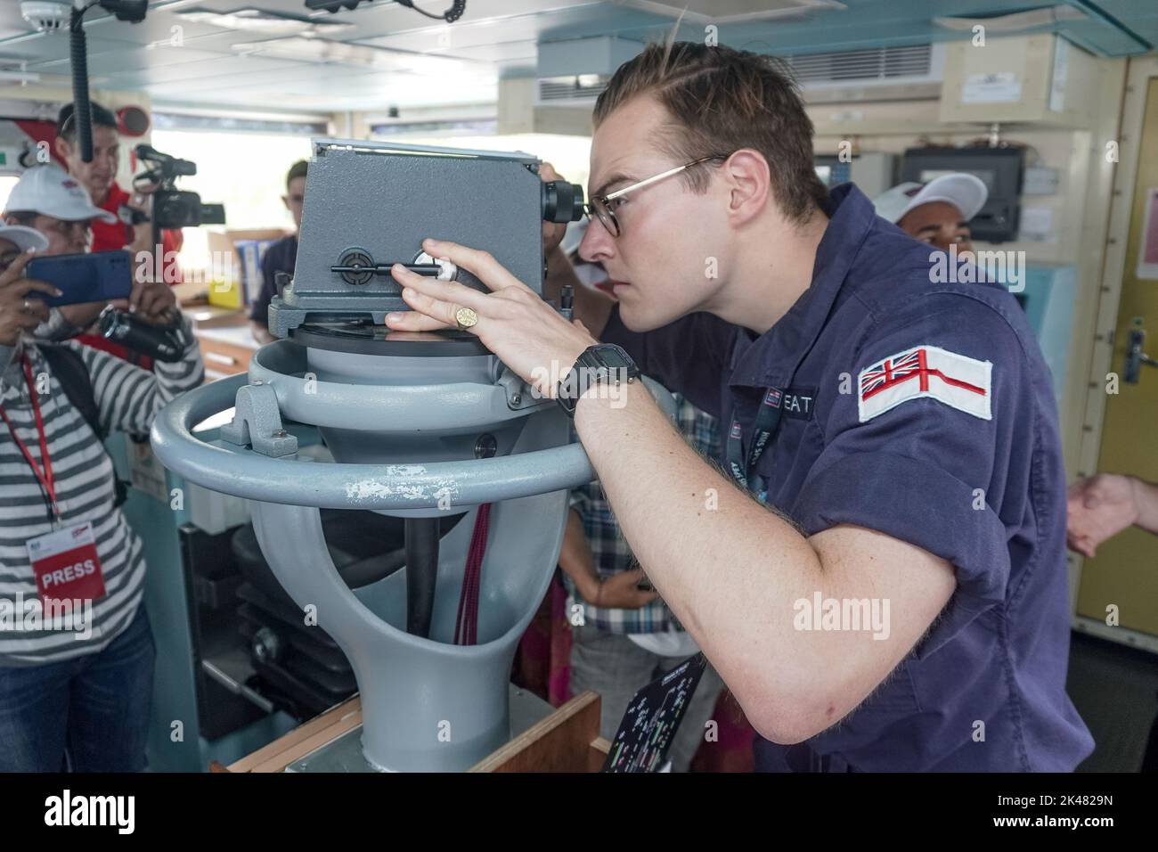 Denpasar, Bali, Indonesia. 30th Sep, 2022. A Royal Navy member ...