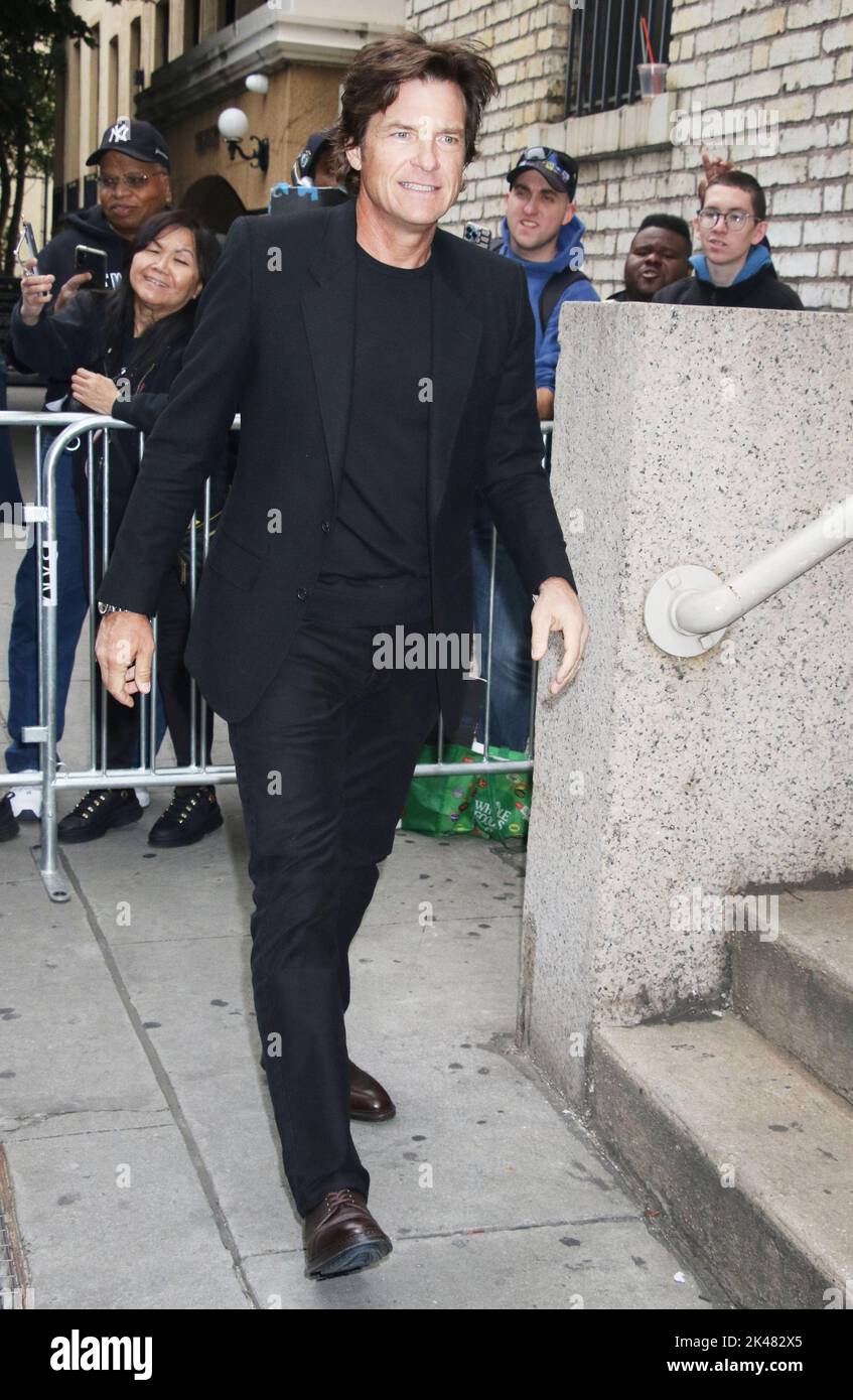New York, NY, USA. 30th Sep, 2022. Jason Bateman at Jimmy Kimmel Live ...