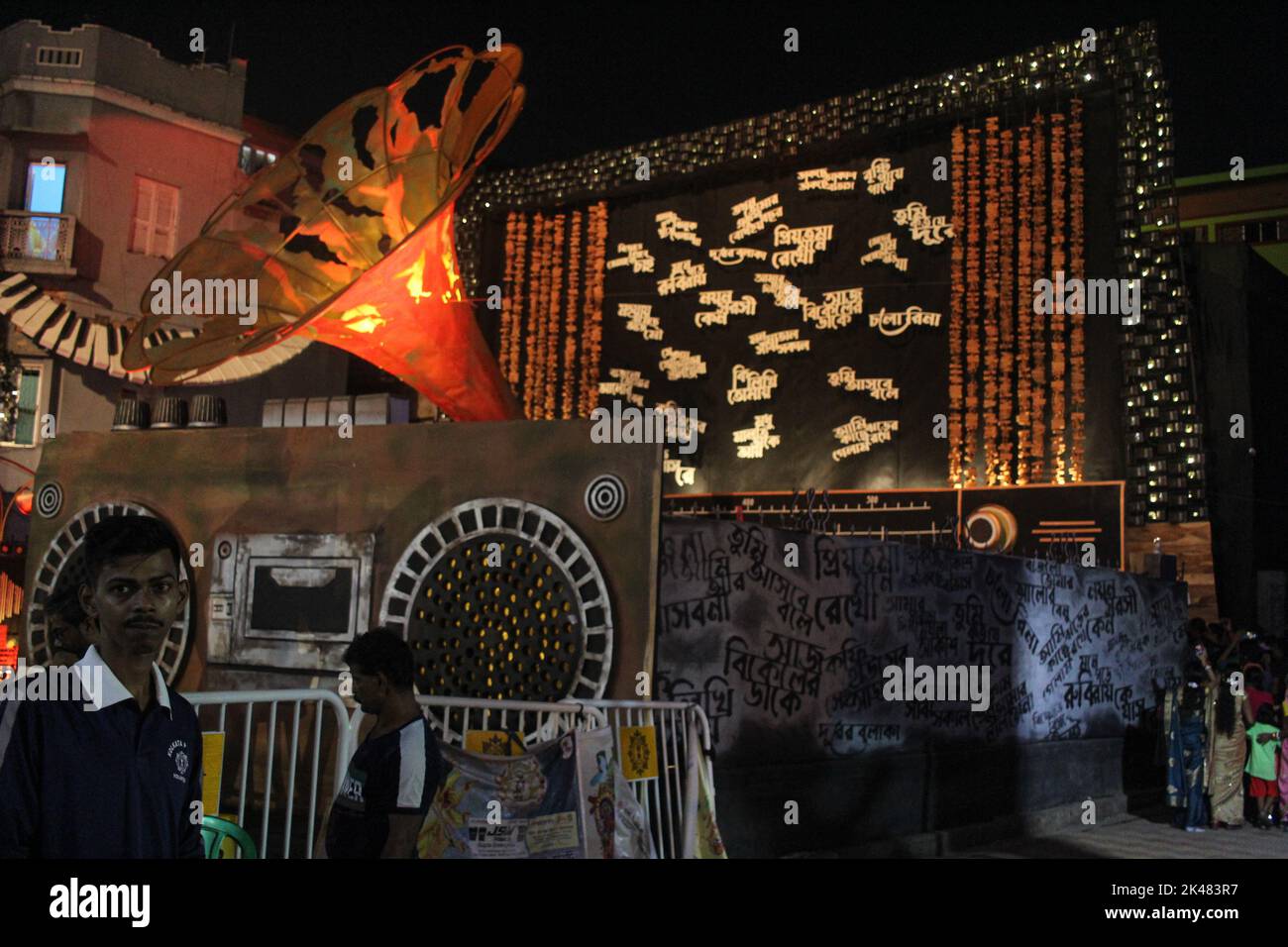 September 30, 2022, Kolkata, West Bengal, India: The theme of Ahiritola ...