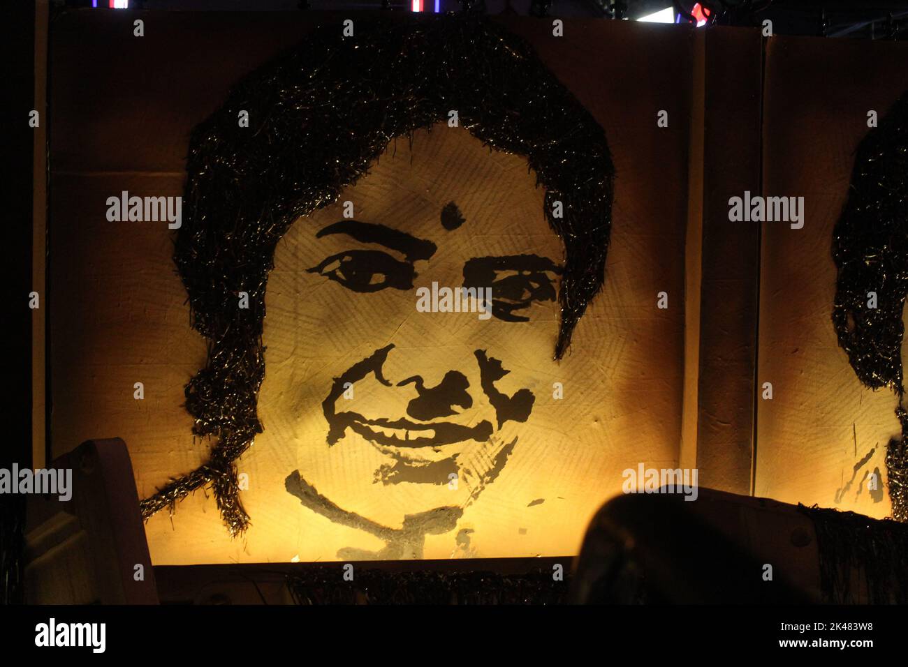 September 30, 2022, Kolkata, West Bengal, India: The theme of Ahiritola ...