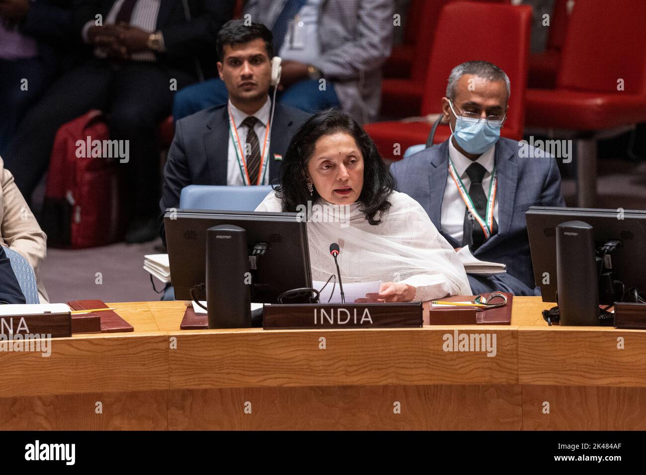 New York, NY - September 30, 2022: India Ambassador Ruchira Kamboj ...