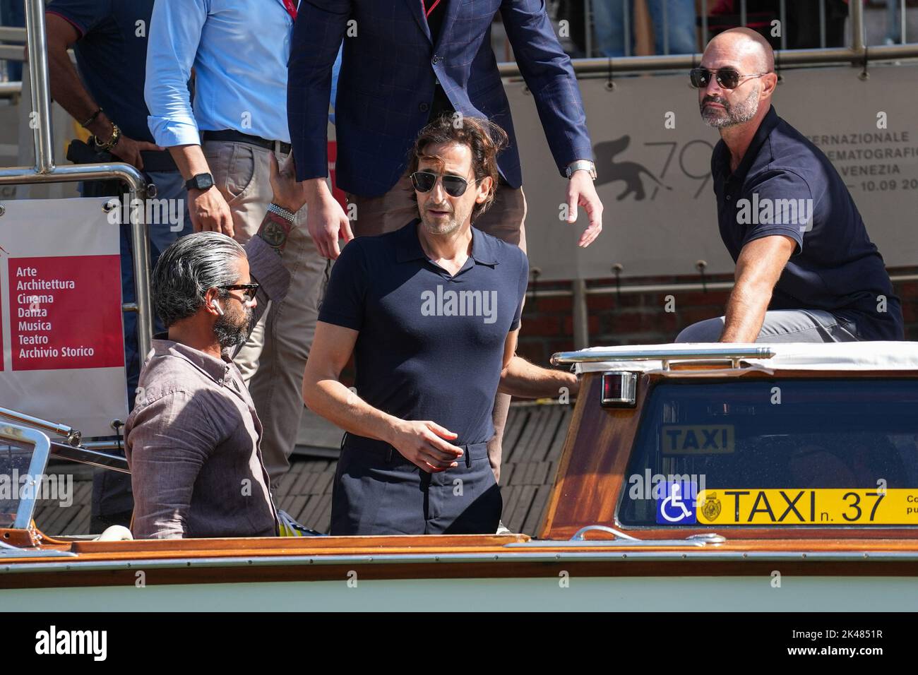 Adrien Brody is seen during the 79th Venice International Film Festival ...