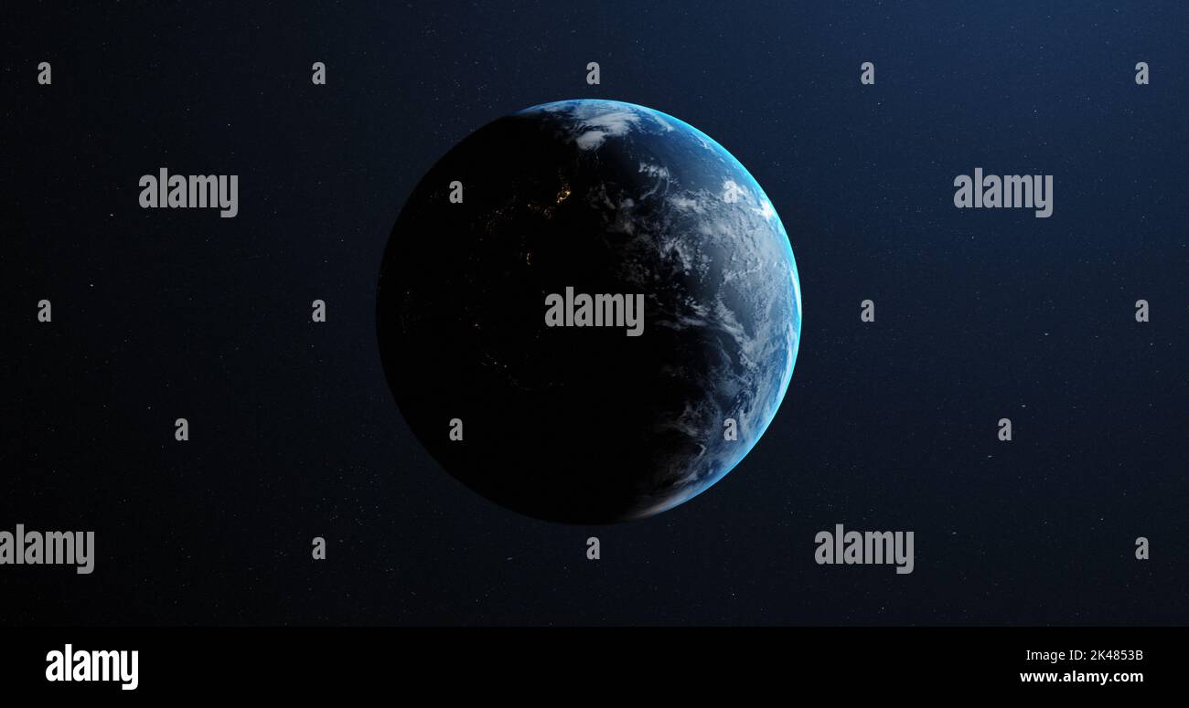 Digital earth globe rotation loop hi-res stock photography and images ...