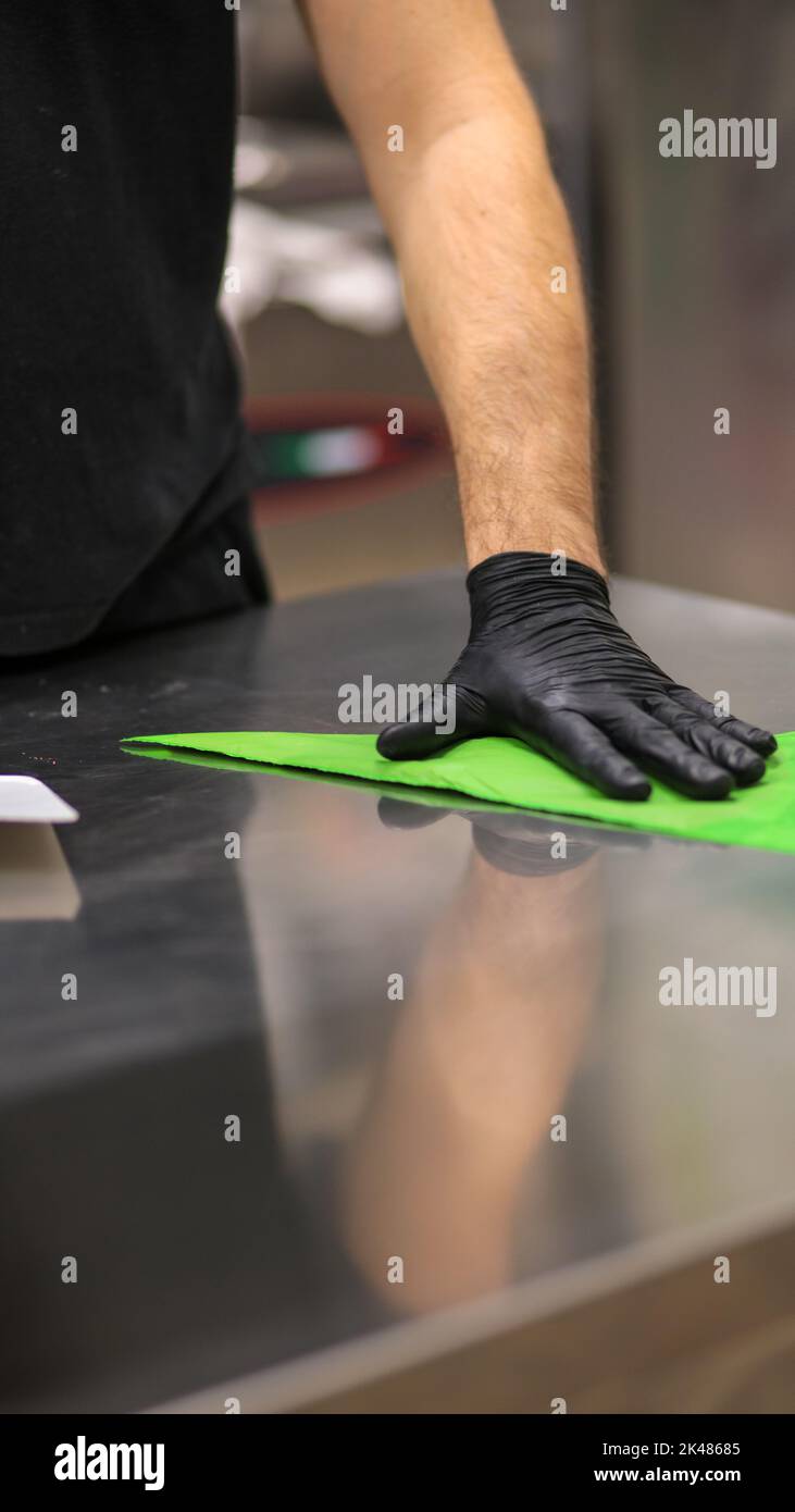 in the professional kitchen lab Stock Photo - Alamy
