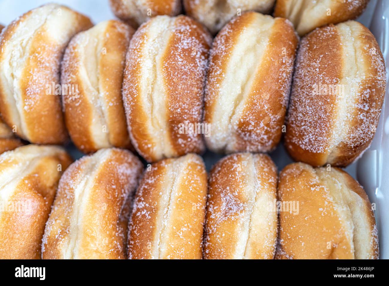 Pack of doughnuts served at a party Stock Photo - Alamy