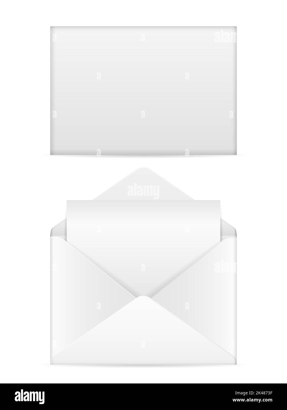 Envelope set on a white background. Vector illustration Stock Photo - Alamy
