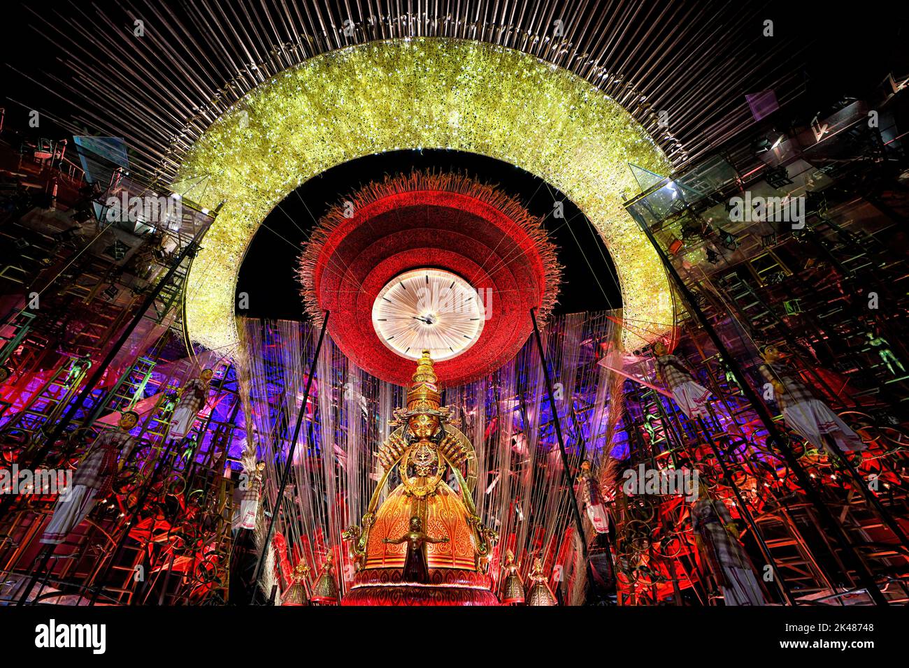 Pandal (Temporary place for Worship) decorated with creative concepts ...