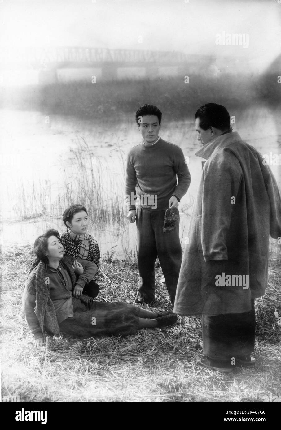 KINUYO TANAKA HIDEKO TAKAMINE HIROSHI AKUTAGAWA and KEN UEHARA in WHERE ...
