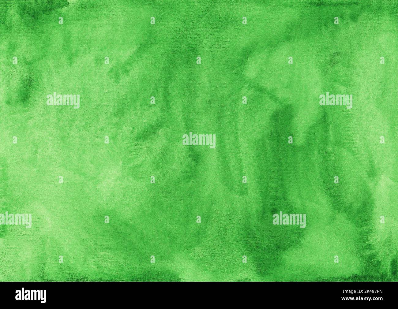 Watercolor bright green background texture. Aquarelle greenery color ...