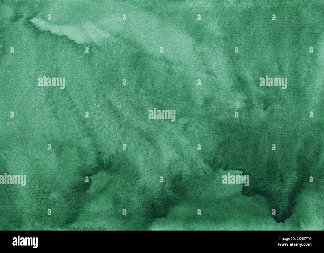 Watercolor dark sea green background texture. Aquarelle abstract ...