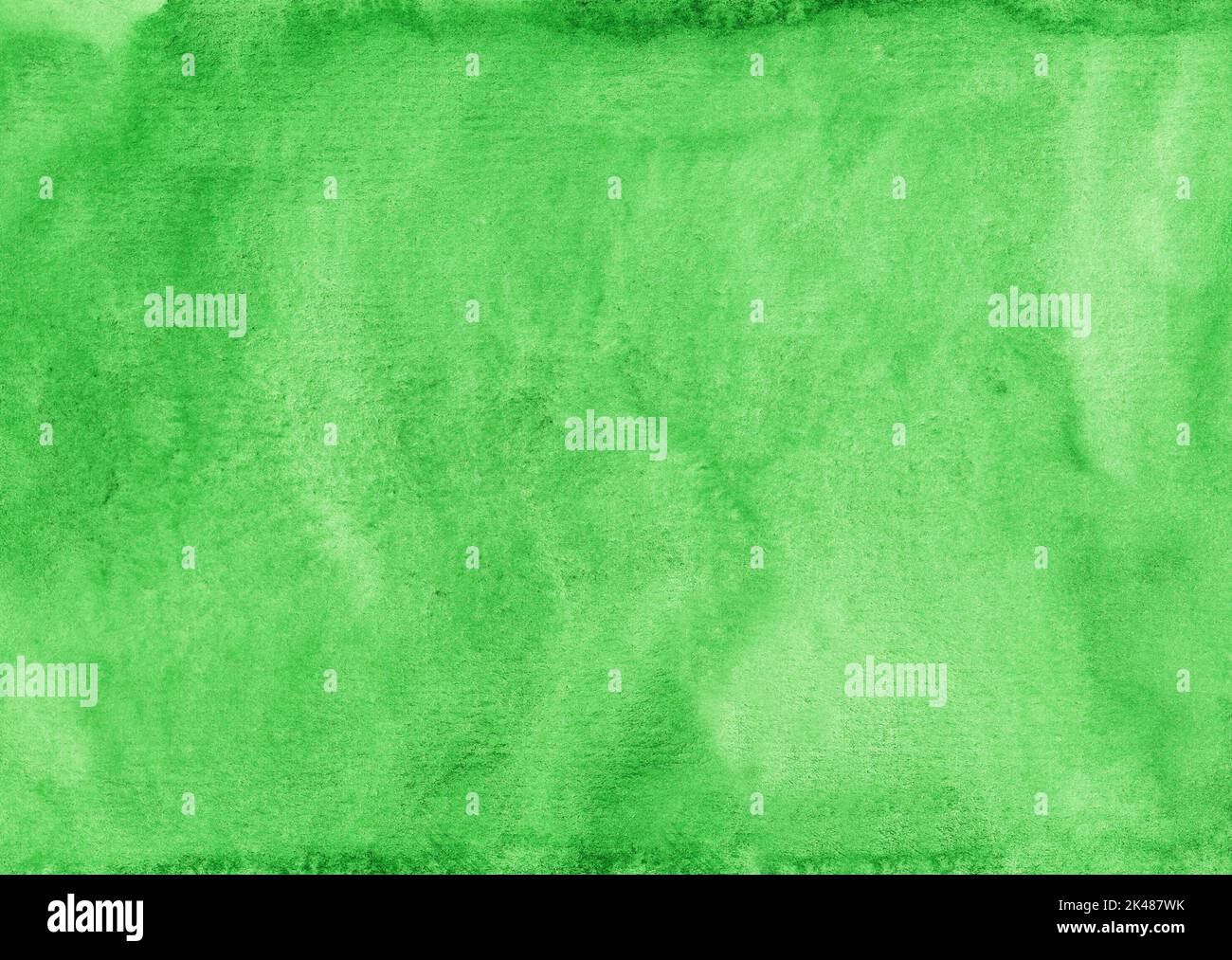 Watercolor bright green background texture. Aquarelle greenery color ...