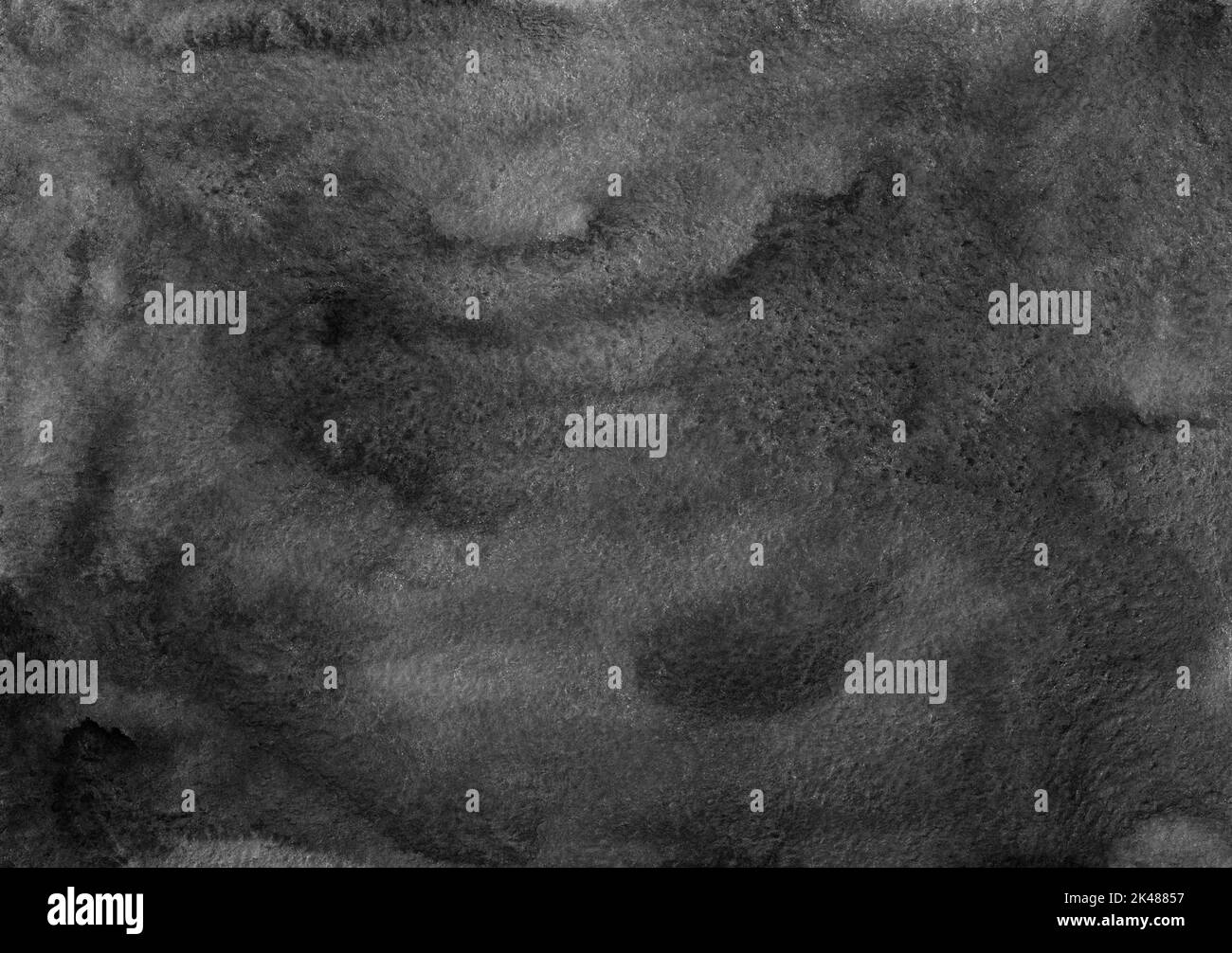 Watercolor black background. Watercolour monochrome overlay. Aquarelle ...