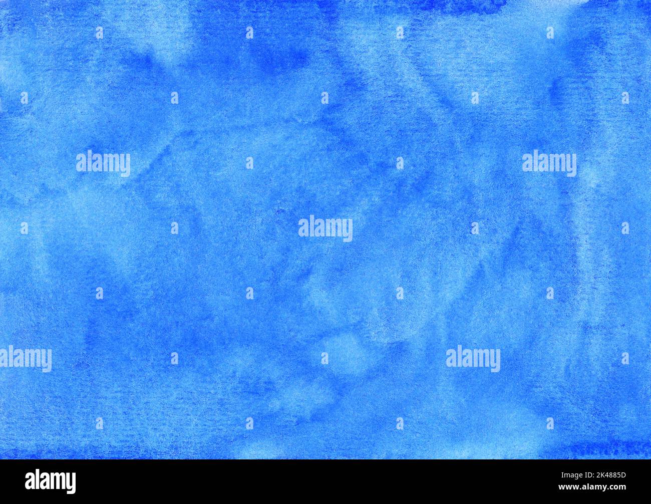 Watercolor deep blue background texture hand painted. Aquarelle sky ...