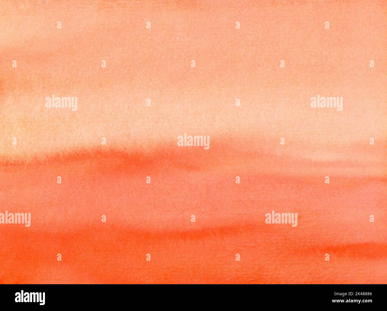 Watercolor light orange gradient background texture. Horizontal ...