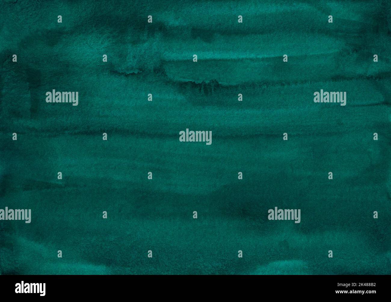 Watercolor dark emerald background texture. Aquarelle abstract sea ...