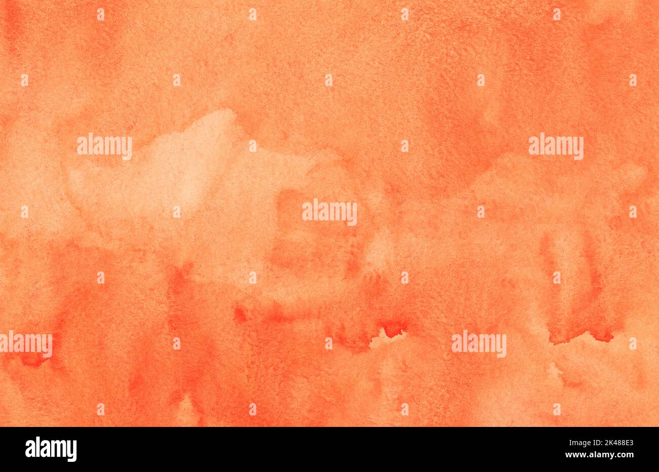 Watercolor orange background texture. Aquarelle carrot color backdrop ...