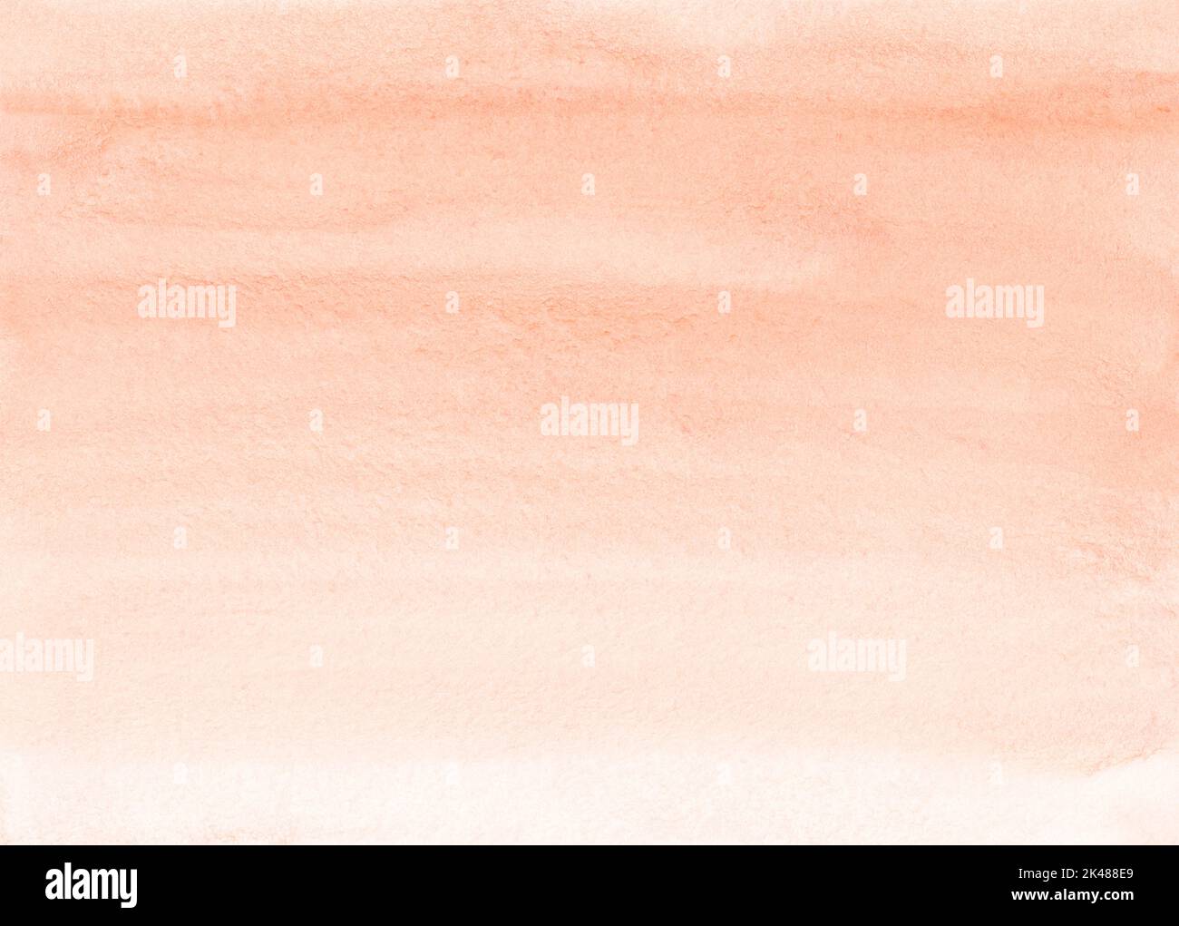 Watercolor light coral gradient background texture. Brush strokes on ...
