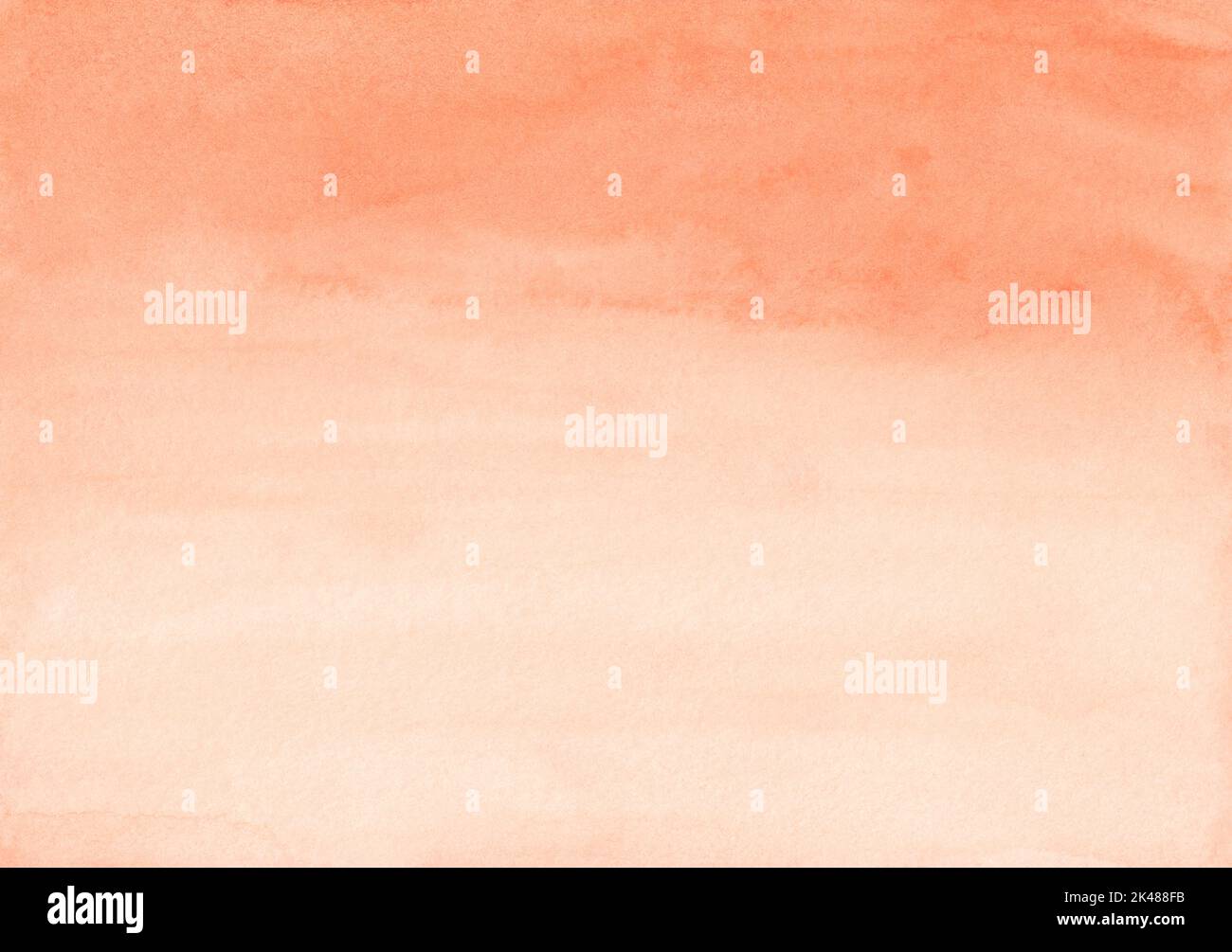 Watercolor light orange gradient background texture. Aquarelle carrot ...