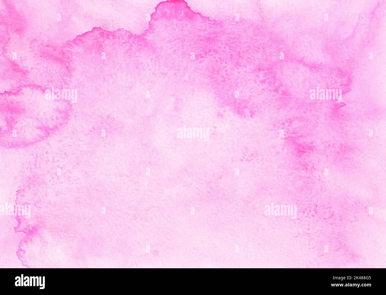 Watercolor light pink background stains on paper. Pastel pink texture ...