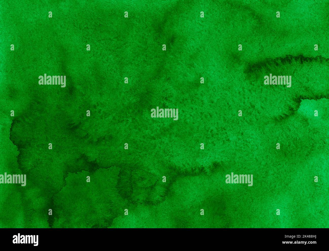 Watercolor deep poison green background texture hand painted. Dark ...