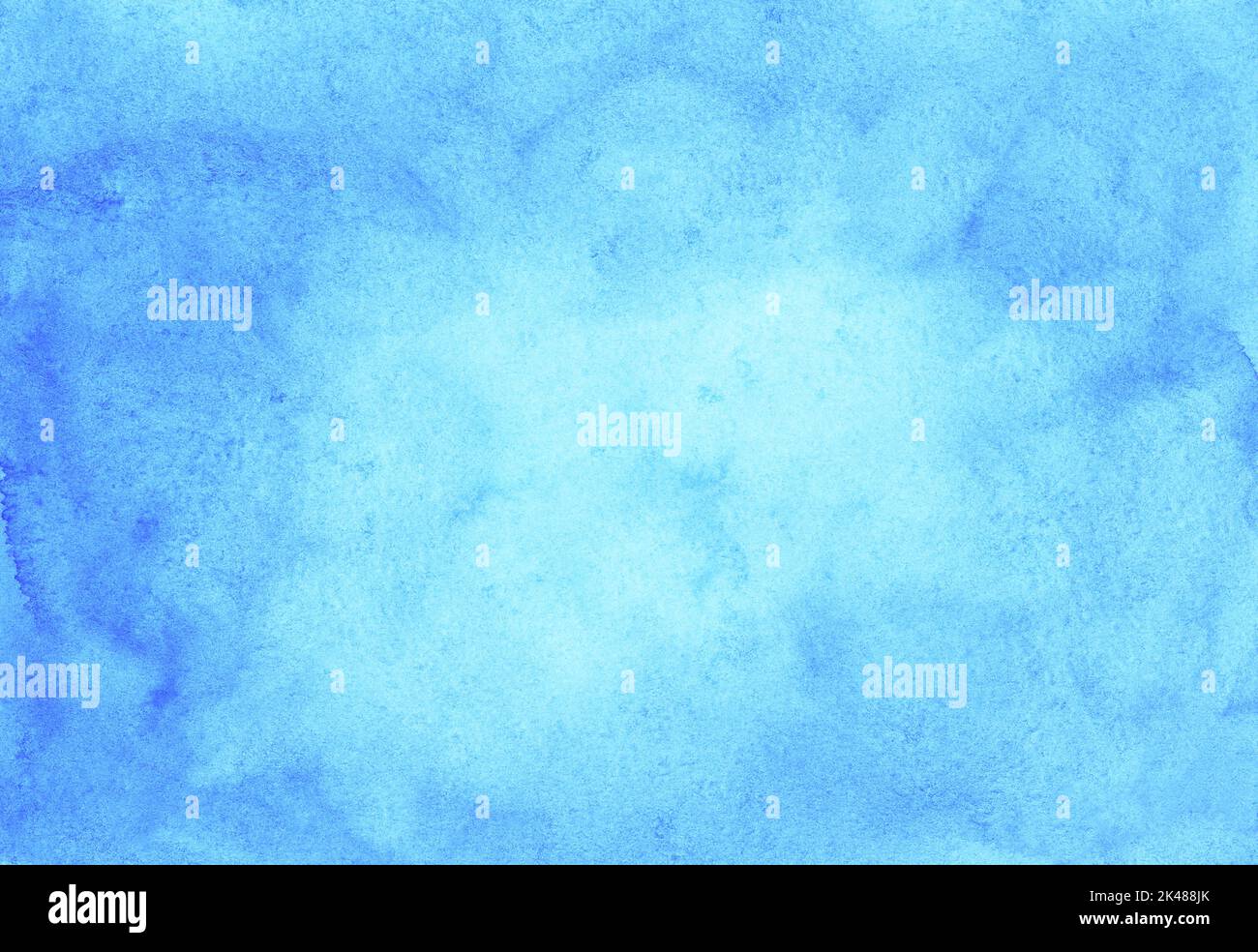 Watercolor light blue background texture hand painted. Watercolour sky ...