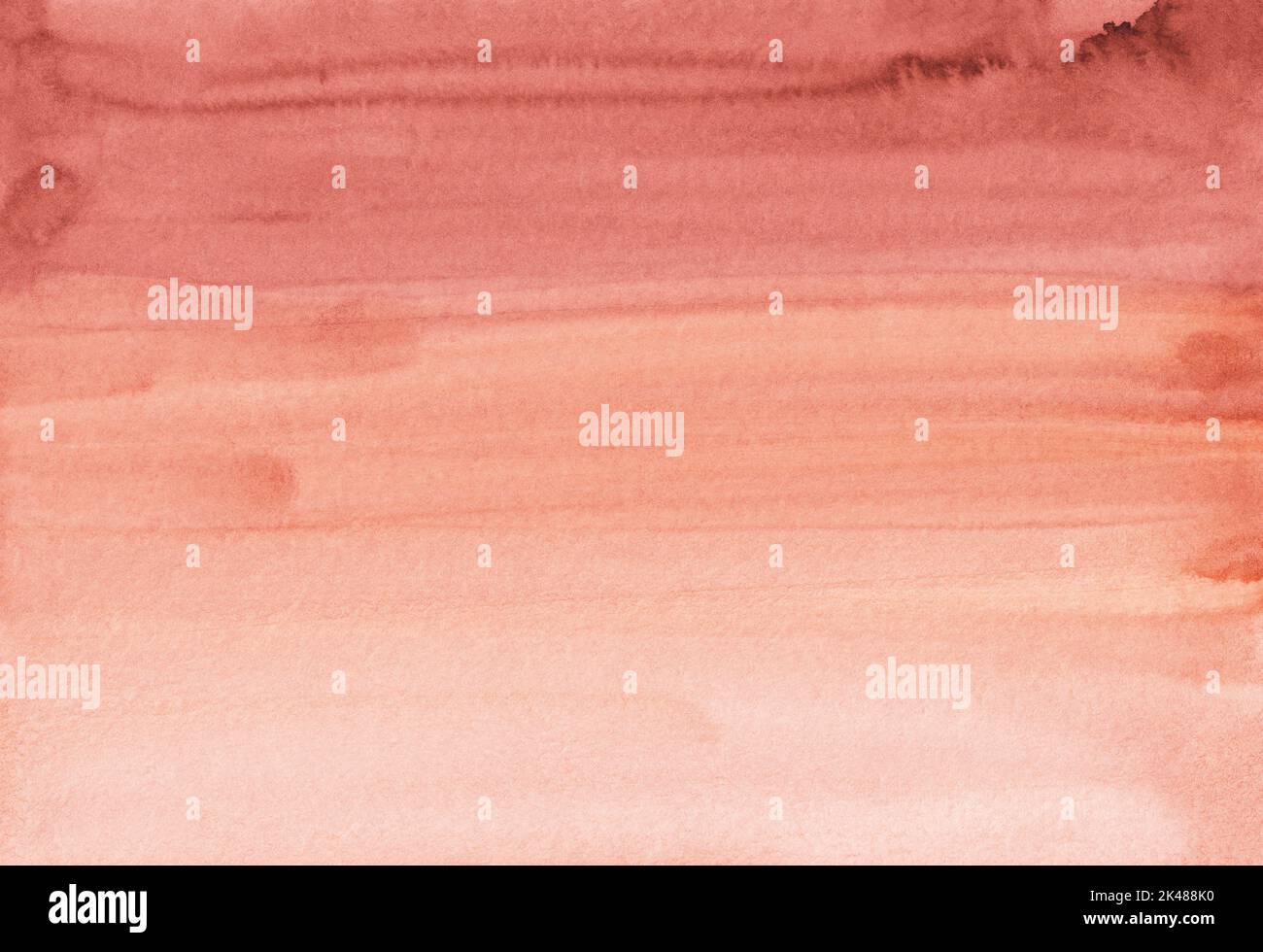 Watercolor dark coral gradient background texture. Watercolour red ...