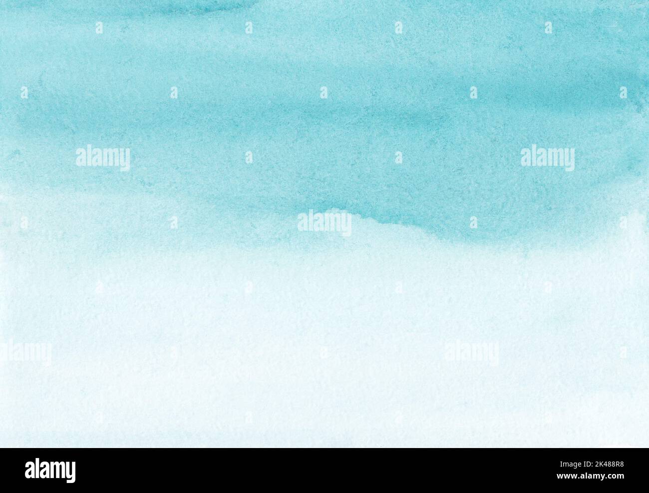Watercolor blue and white gradient background. Light blue aquarelle ...