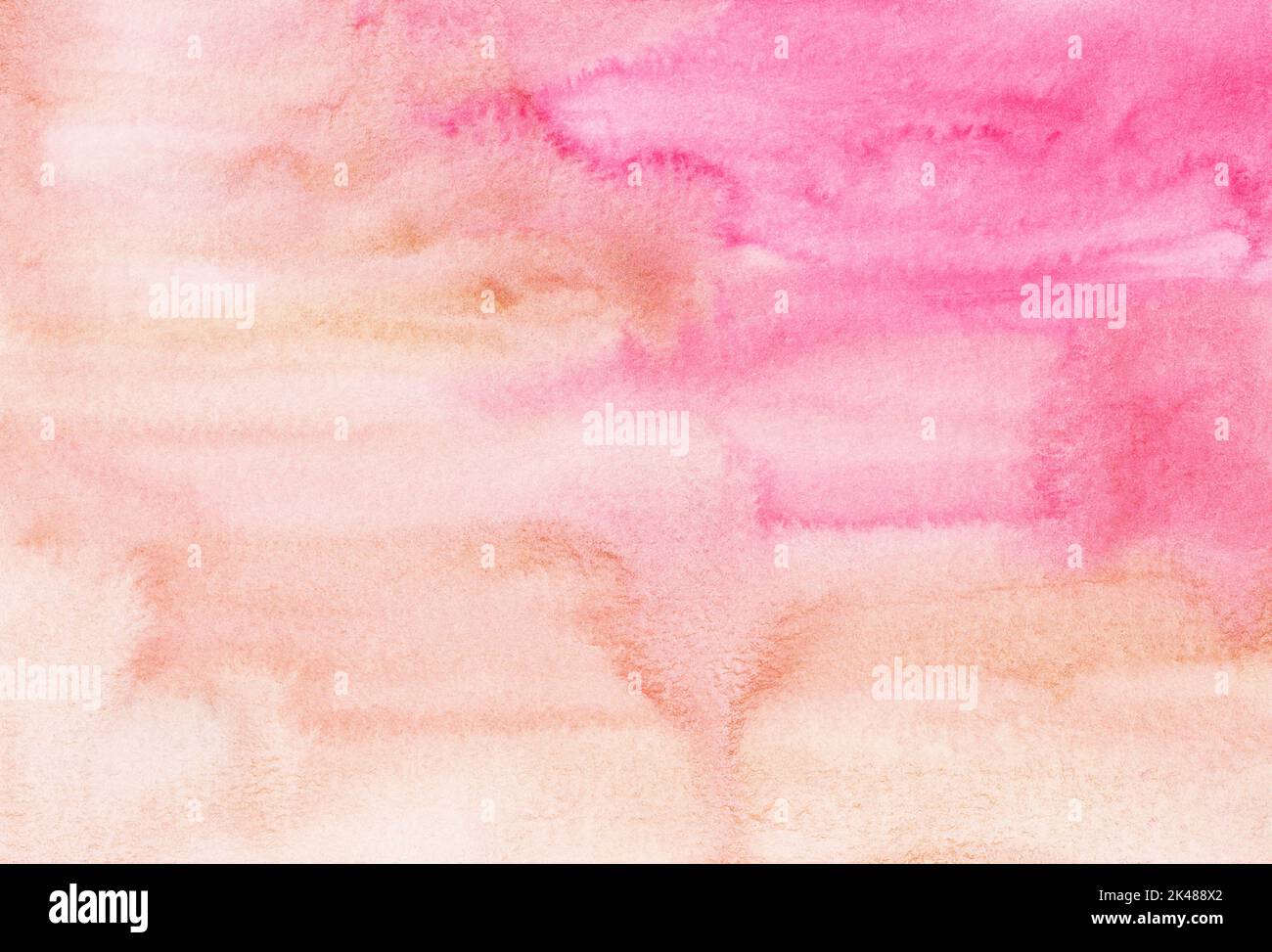 Watercolor light pink and brown background painting texture ...